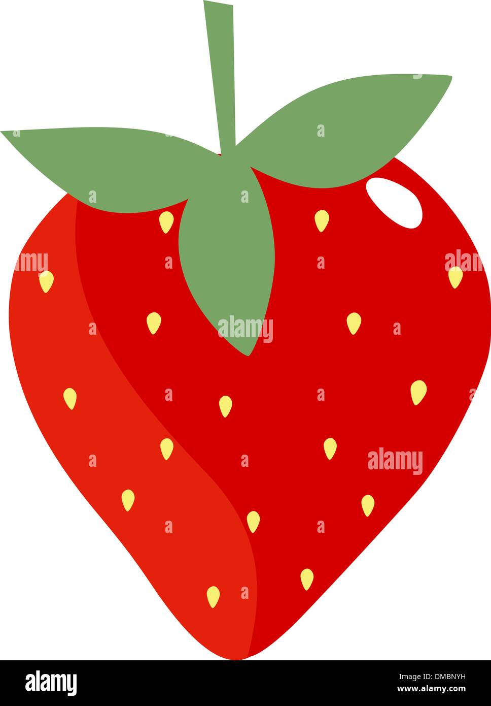 Ripe red strawberry Stock Vector Images - Alamy