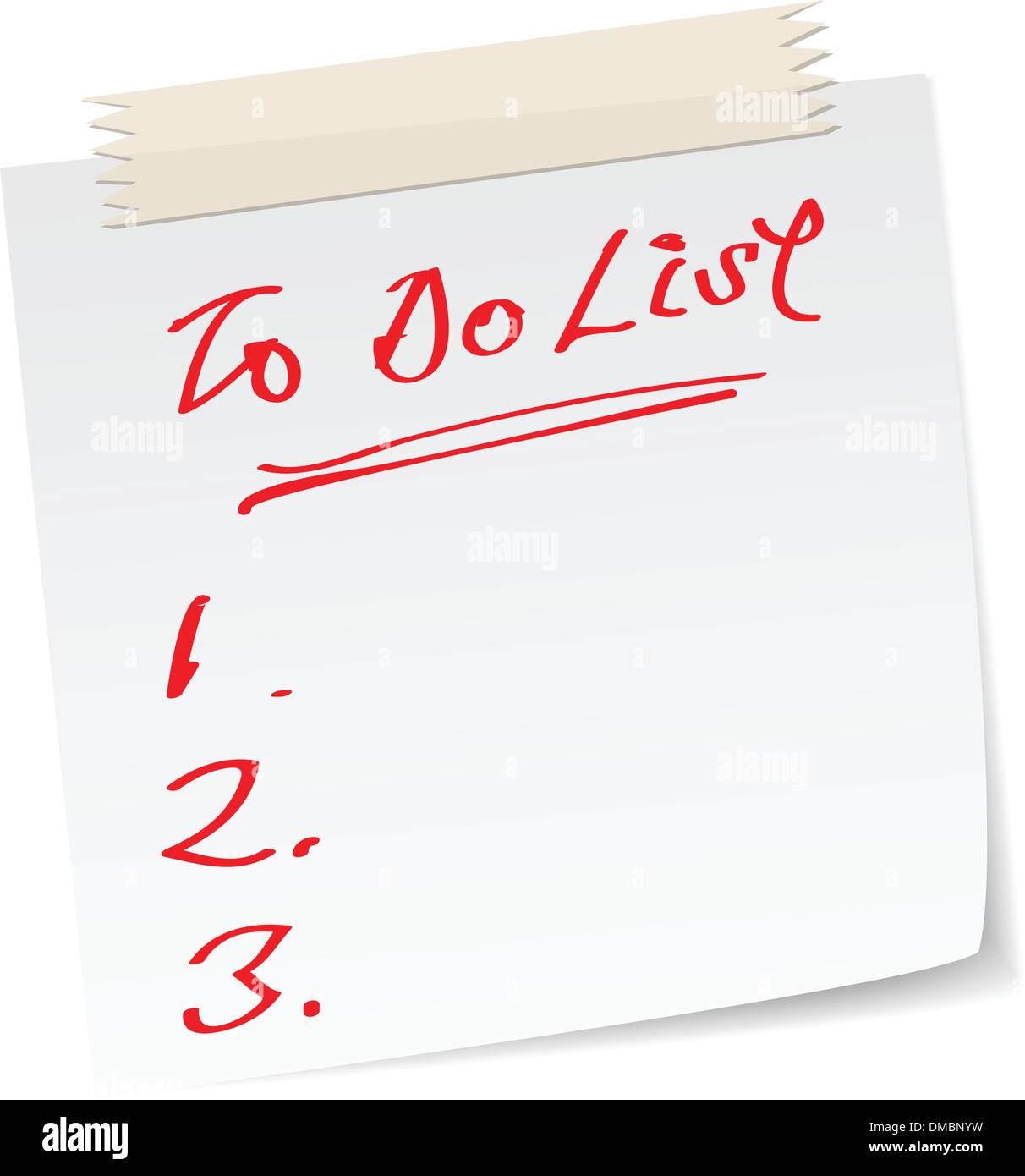 Work list Stock Vector Images - Alamy