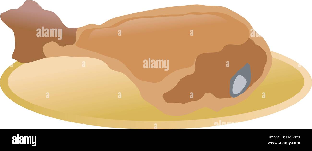 Chiken drumstick Stock Vector Images - Alamy