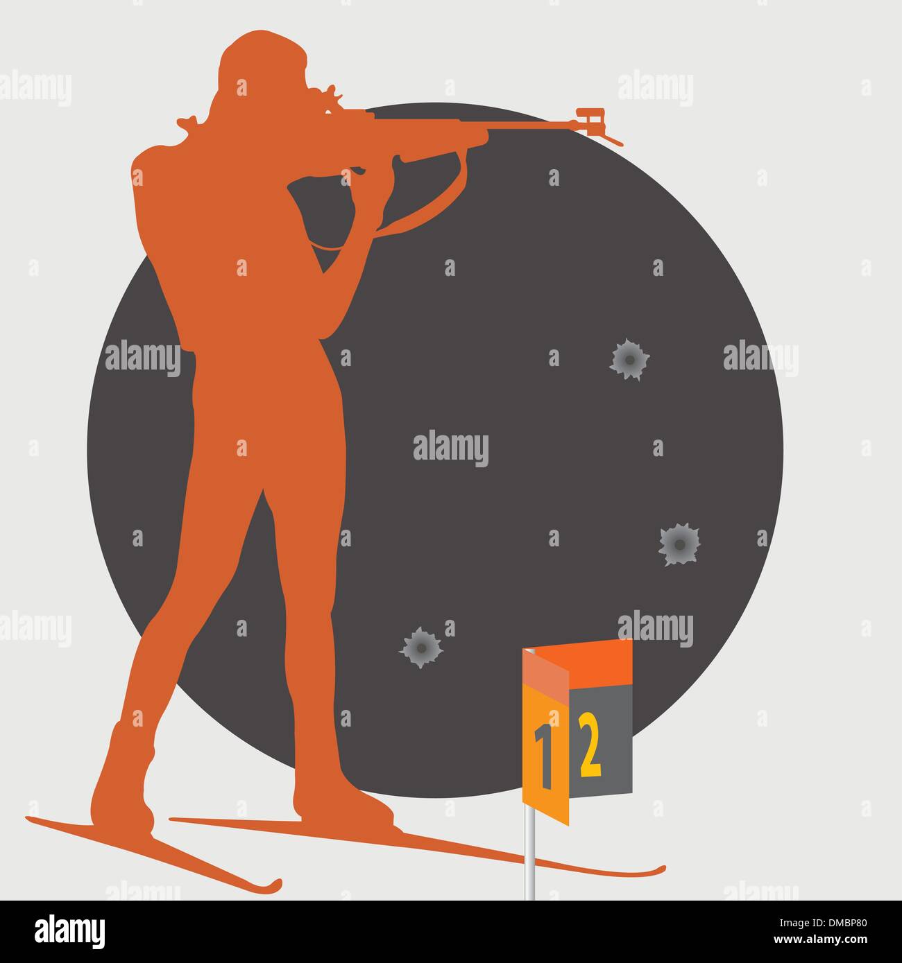 Biathlon shooting target hi-res stock photography and images - Alamy
