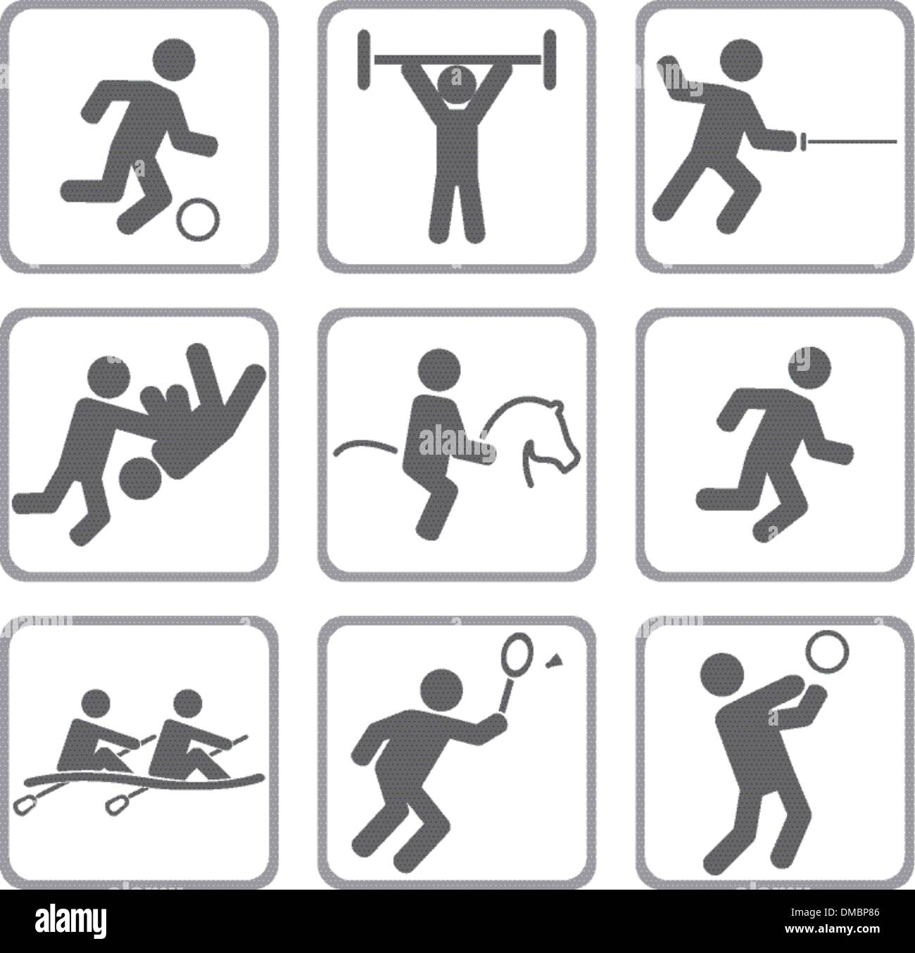 Sports figures Stock Vector Images - Alamy