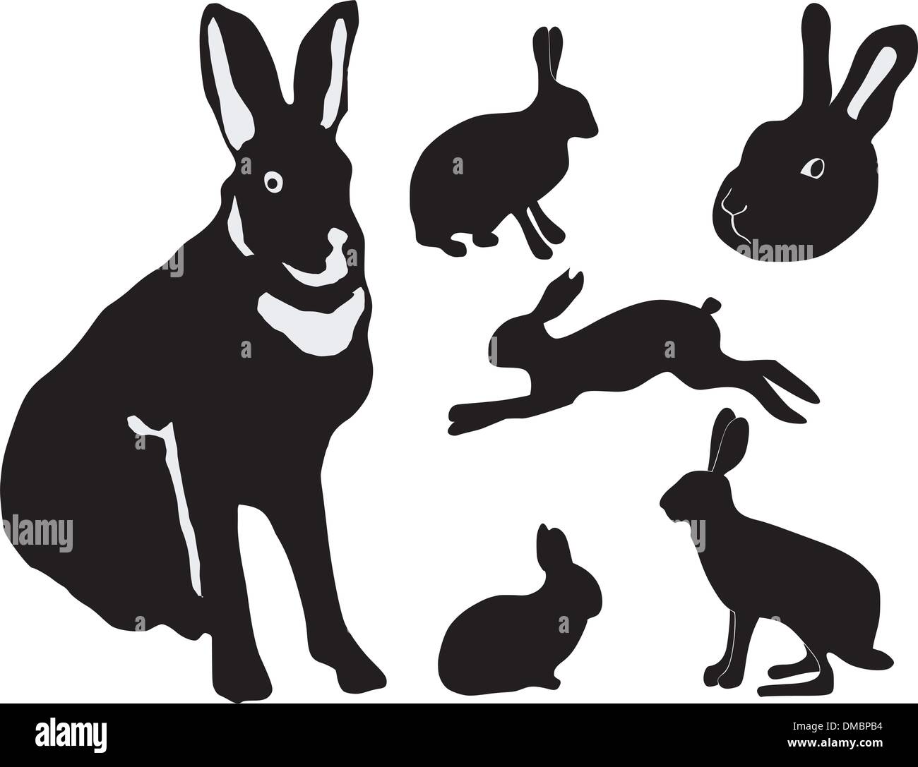 Hare silhouette hi-res stock photography and images - Alamy