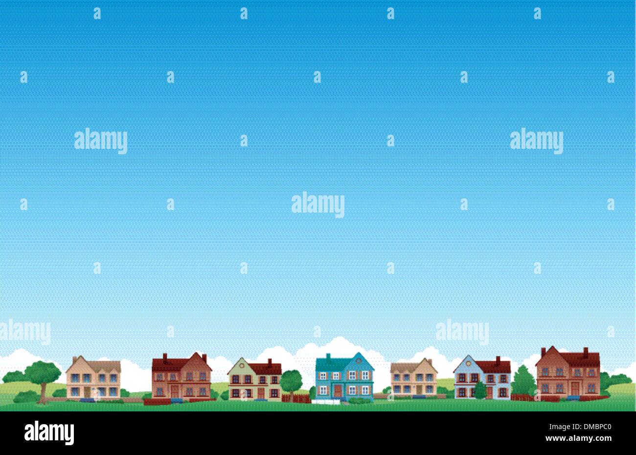 Suburb building Stock Vector Images - Alamy