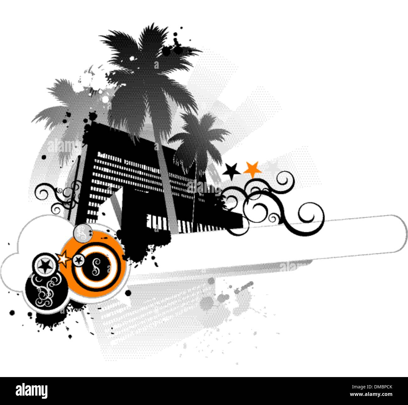 Tropical city banner Stock Vector Image & Art - Alamy