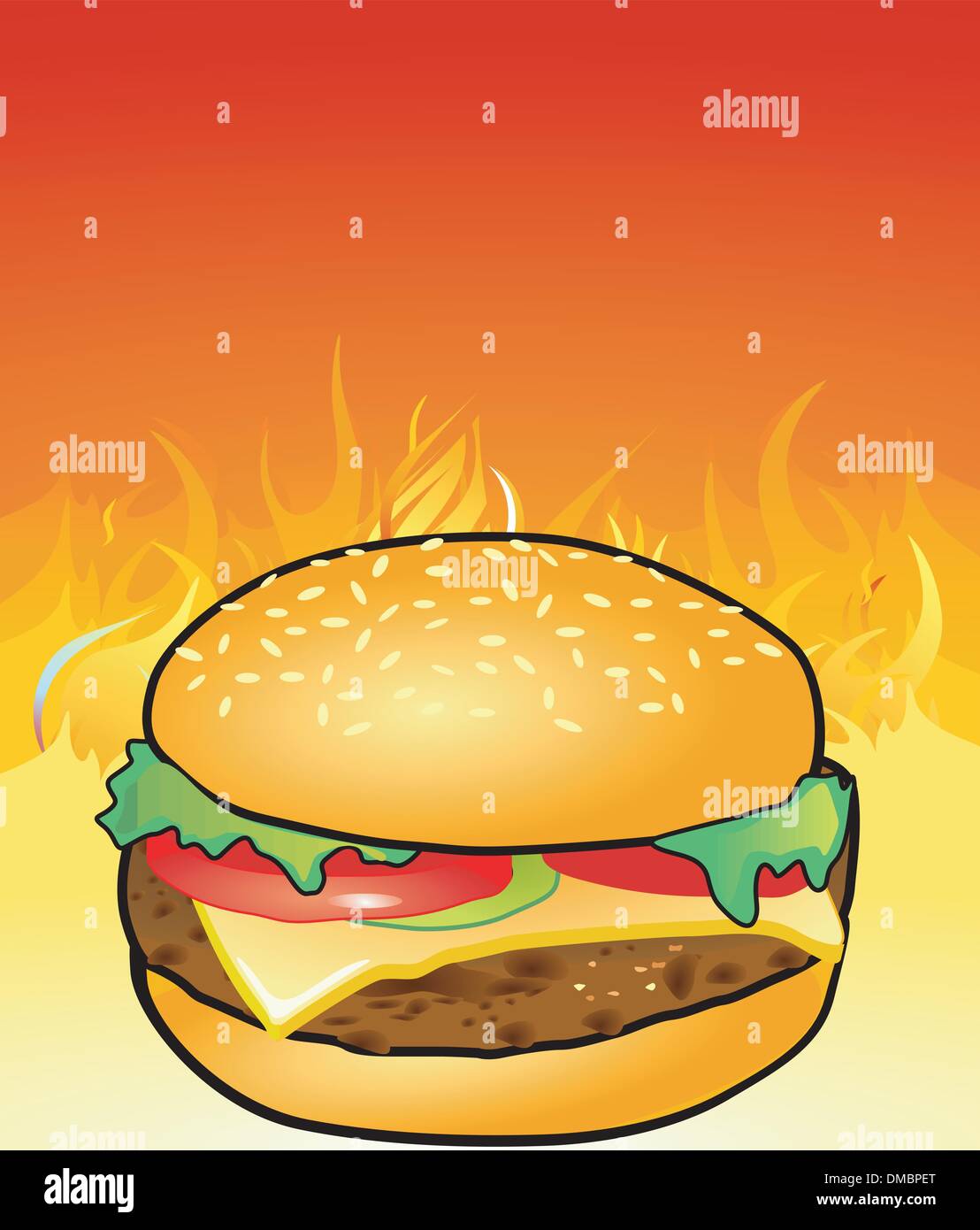 American Barbecue Restaurant Stock Vector Images - Alamy