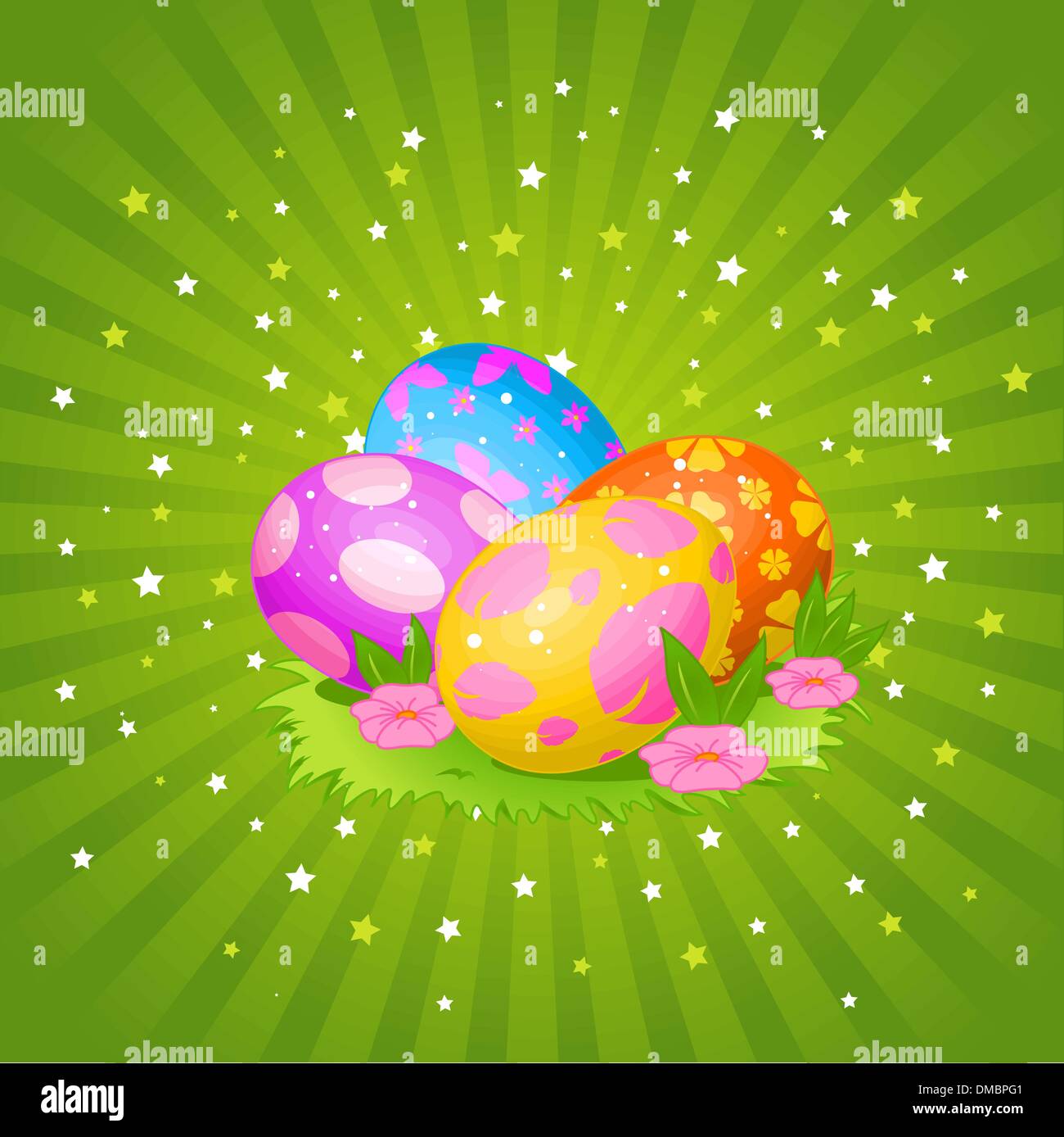 Watercolor easter egg isolated Stock Vector Images - Alamy