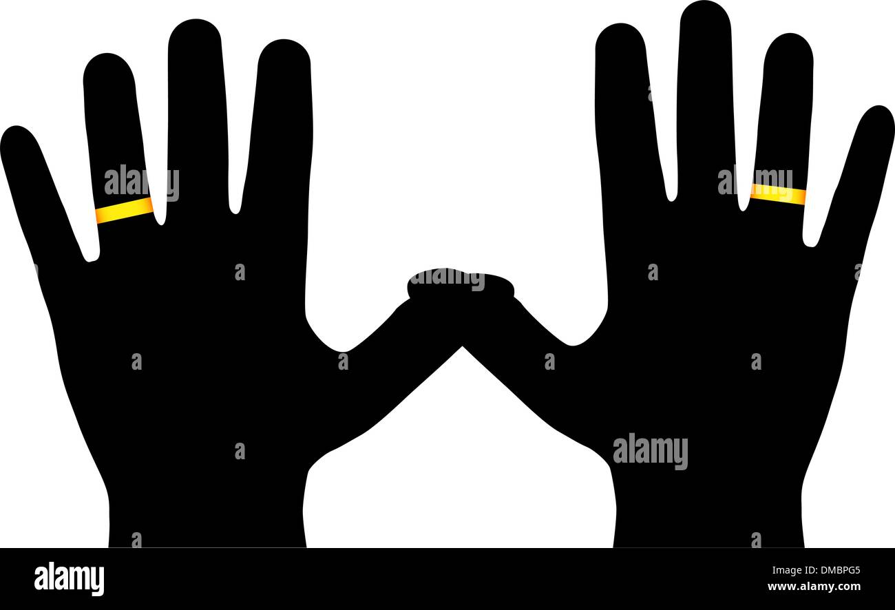 Show of hands meeting Stock Vector Images - Alamy