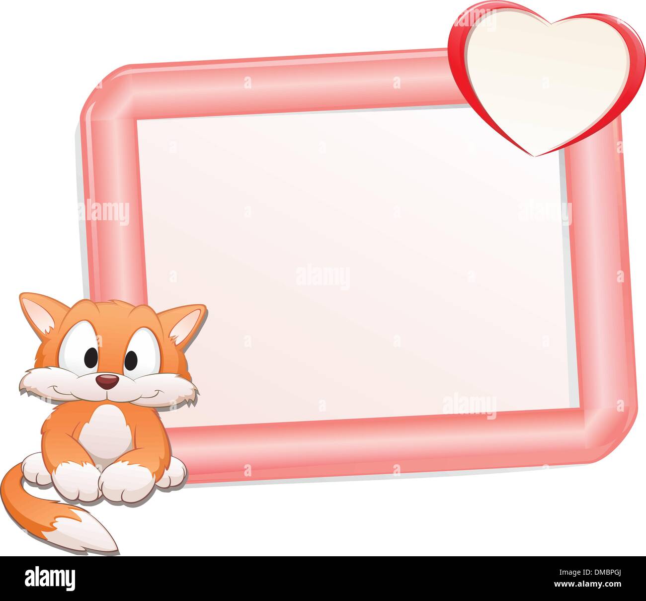 Cartoon cat board card Cut Out Stock Images & Pictures - Alamy
