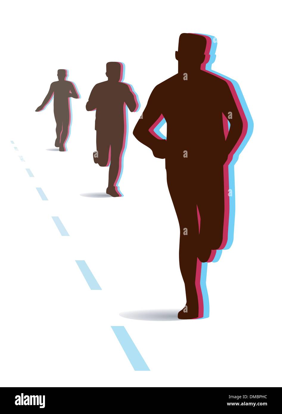 Long distance running vector vectors hi-res stock photography and ...