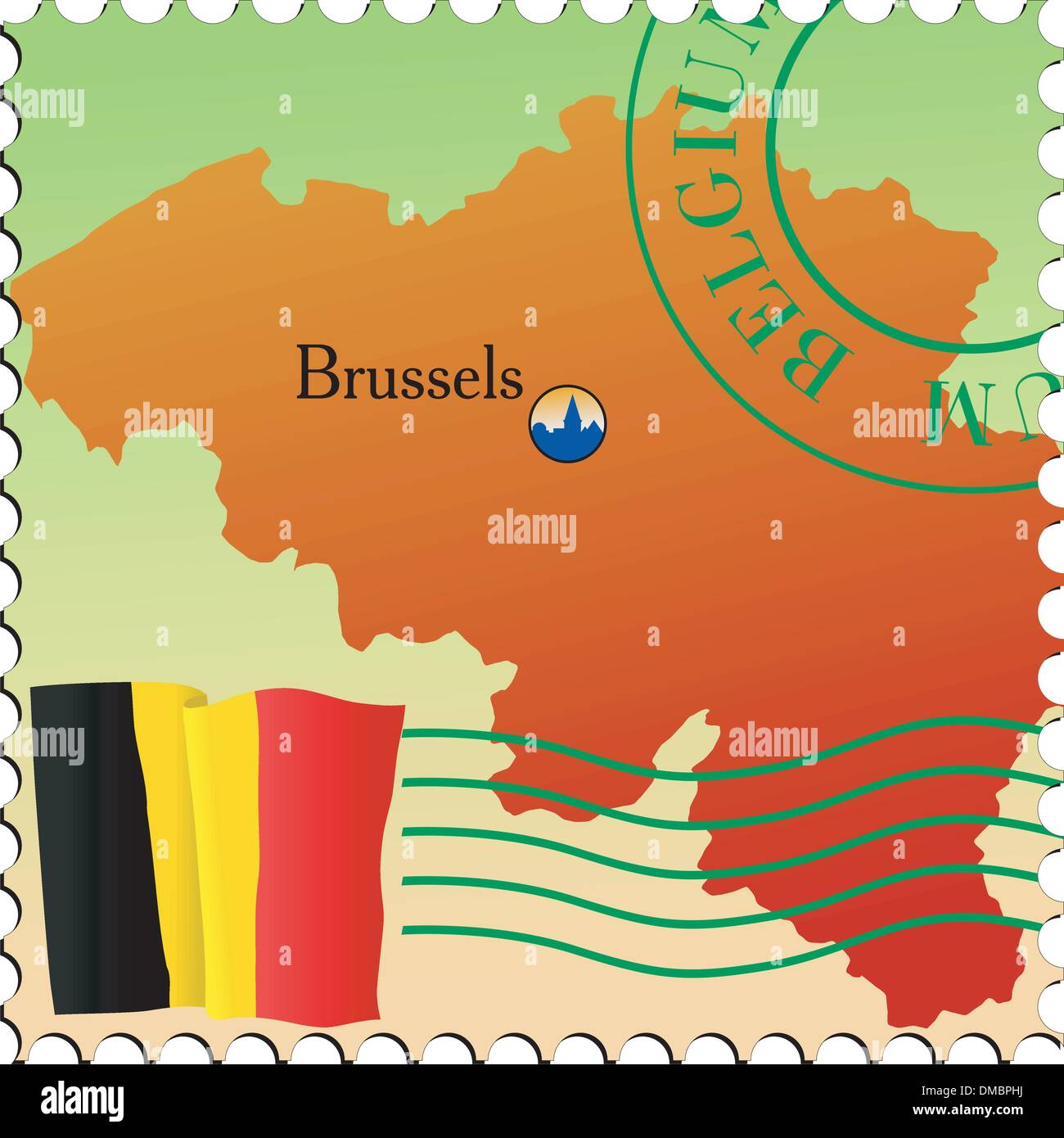 Brussels flag Stock Vector Images - Alamy