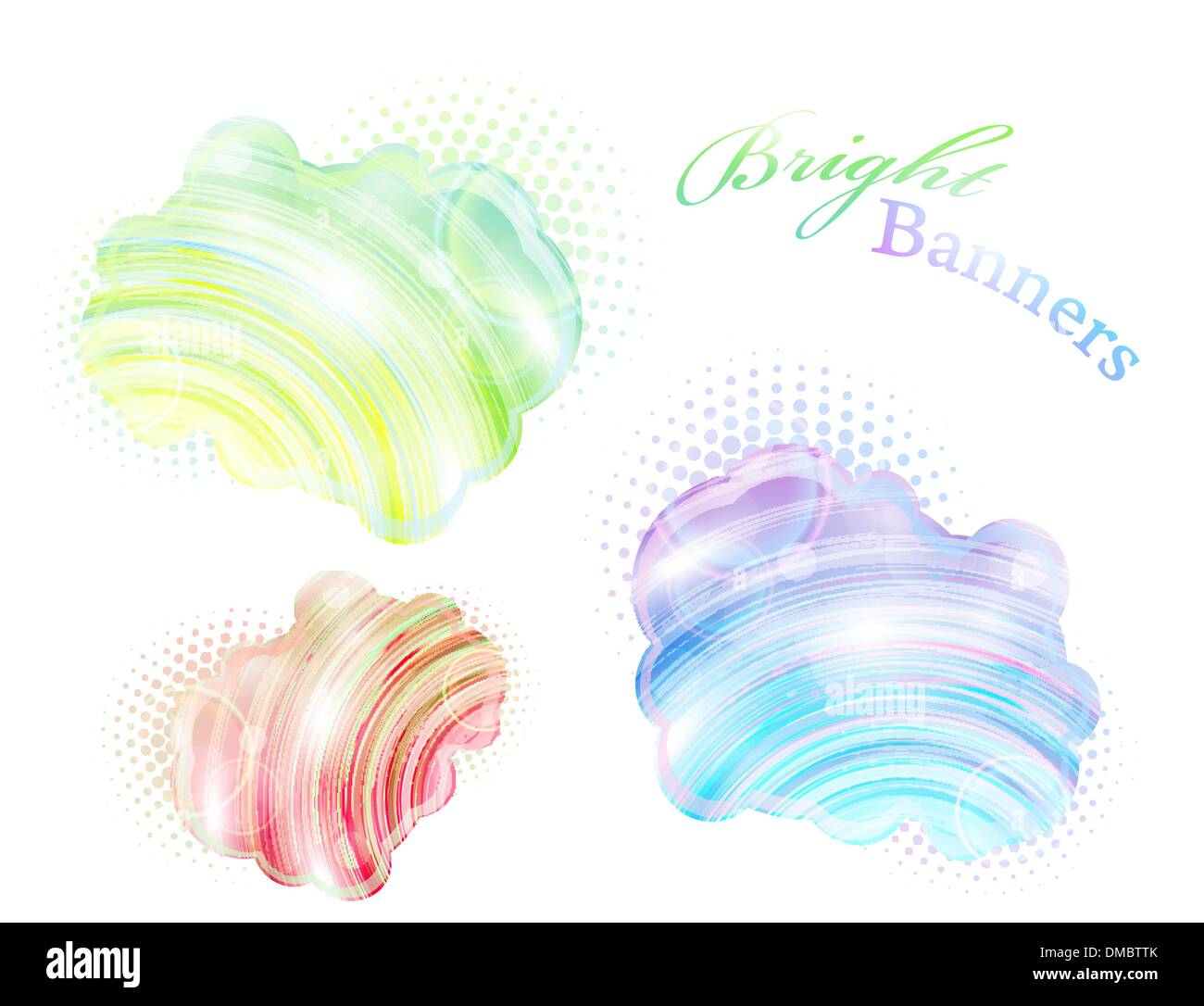 Rainbow banners Cut Out Stock Images & Pictures - Alamy