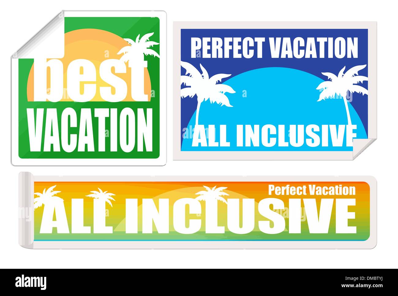 Set of vacation labels and stamps Stock Vector Image & Art - Alamy