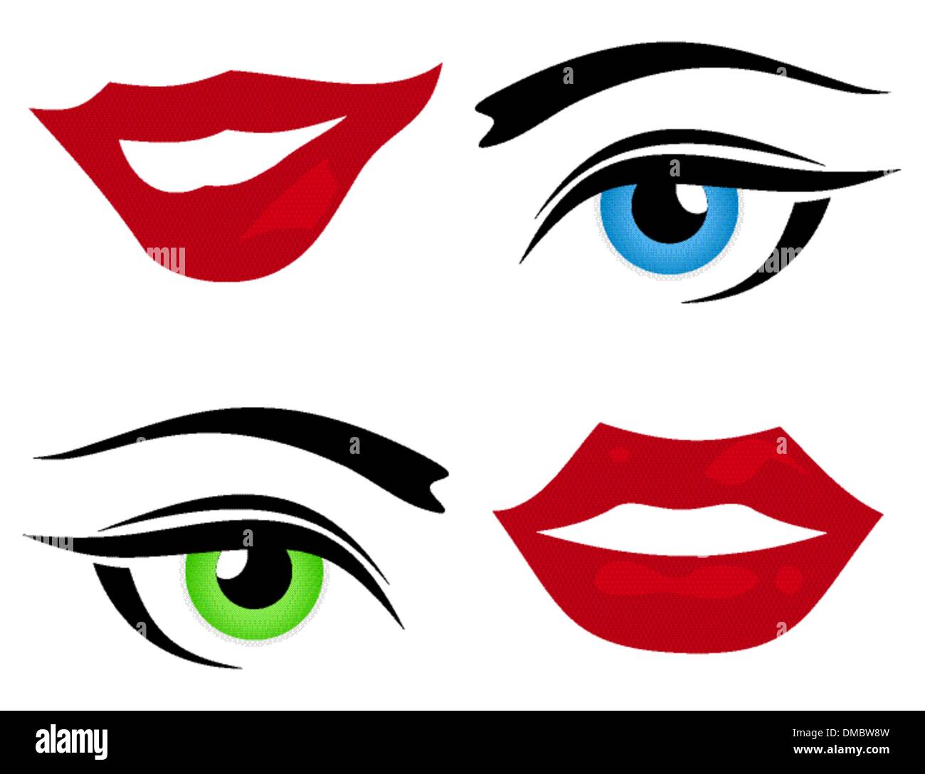 Lip pattern Stock Vector Images - Alamy