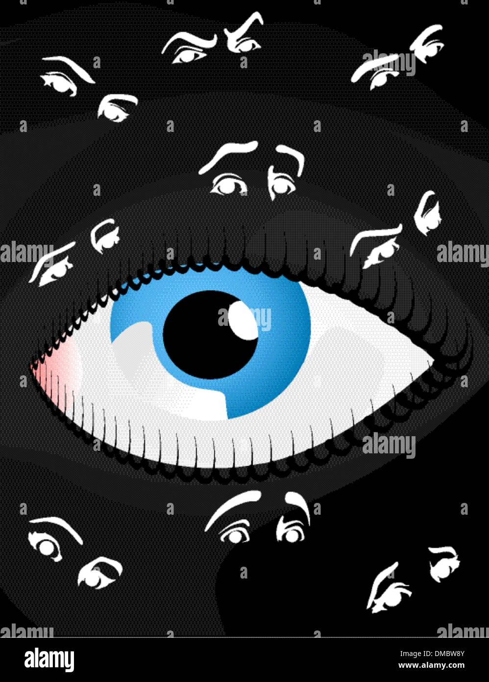 Spotted eye Stock Vector Images - Alamy