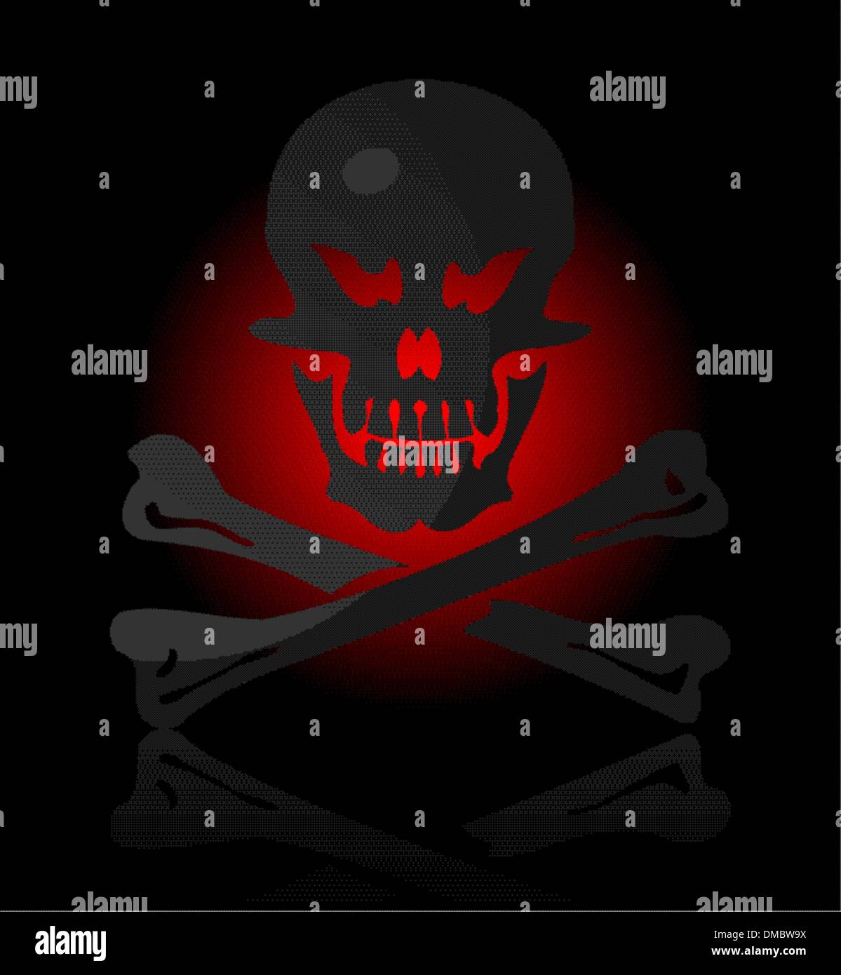 Skull neon Stock Vector Images - Alamy