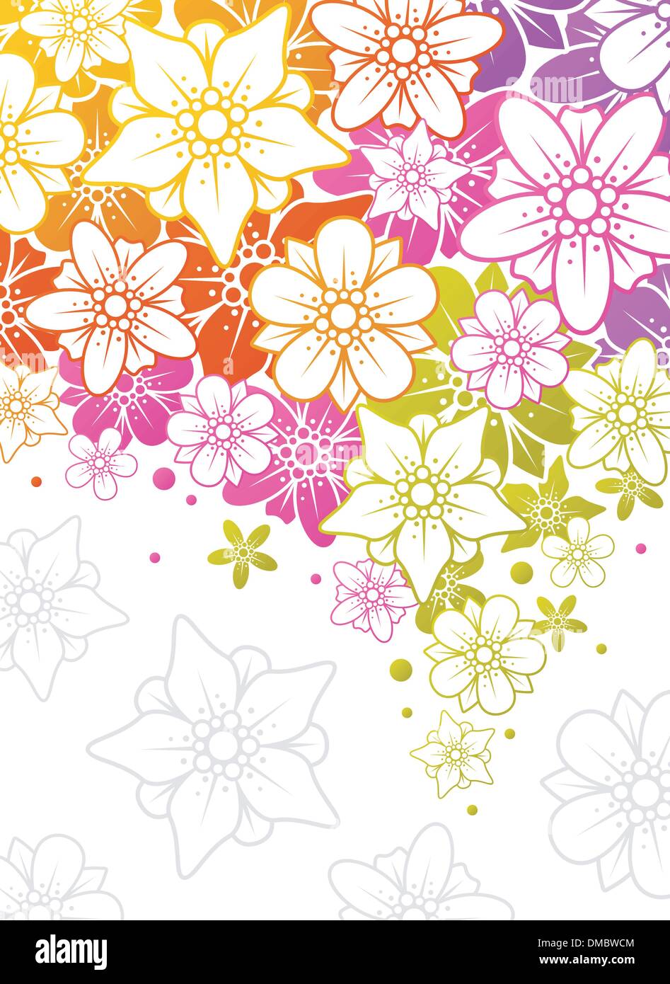 Floral colorful background Stock Vector Image & Art - Alamy