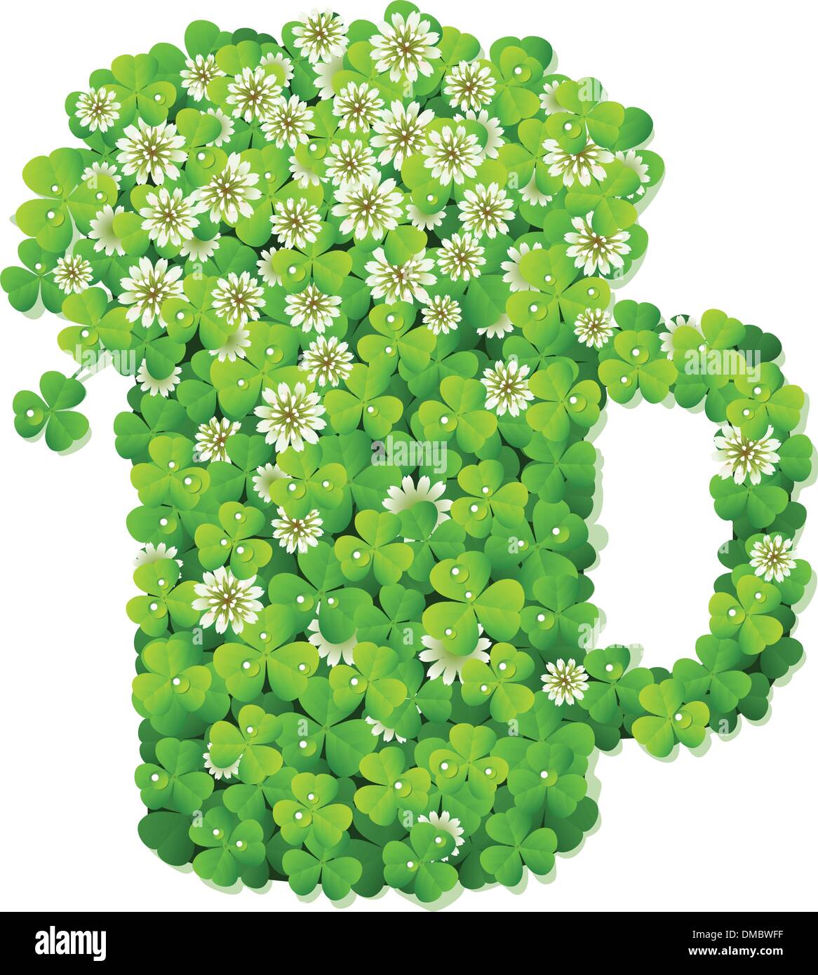 Mug ale green leaf Stock Vector Images - Alamy