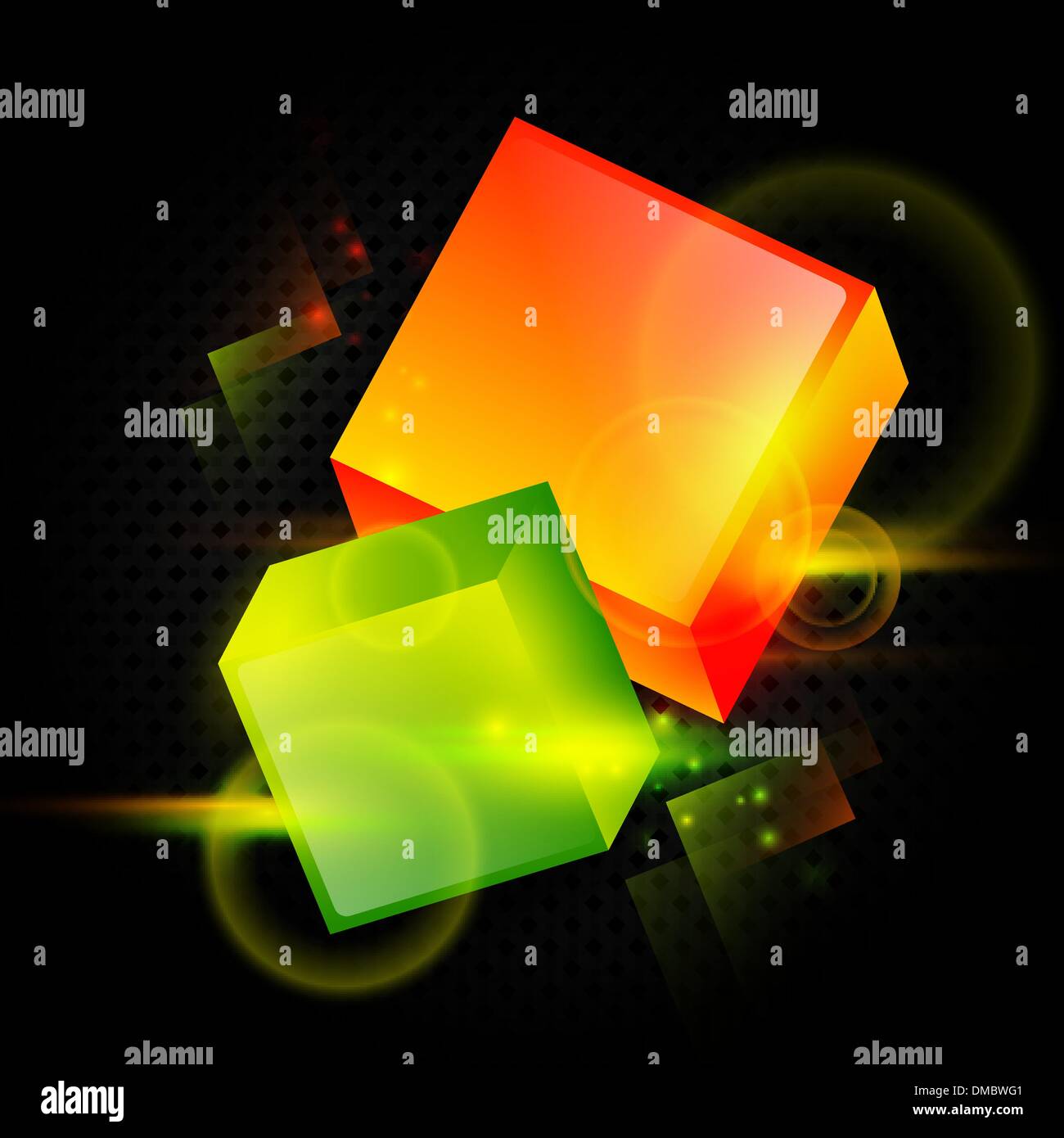 Cube bright Stock Vector Images - Alamy
