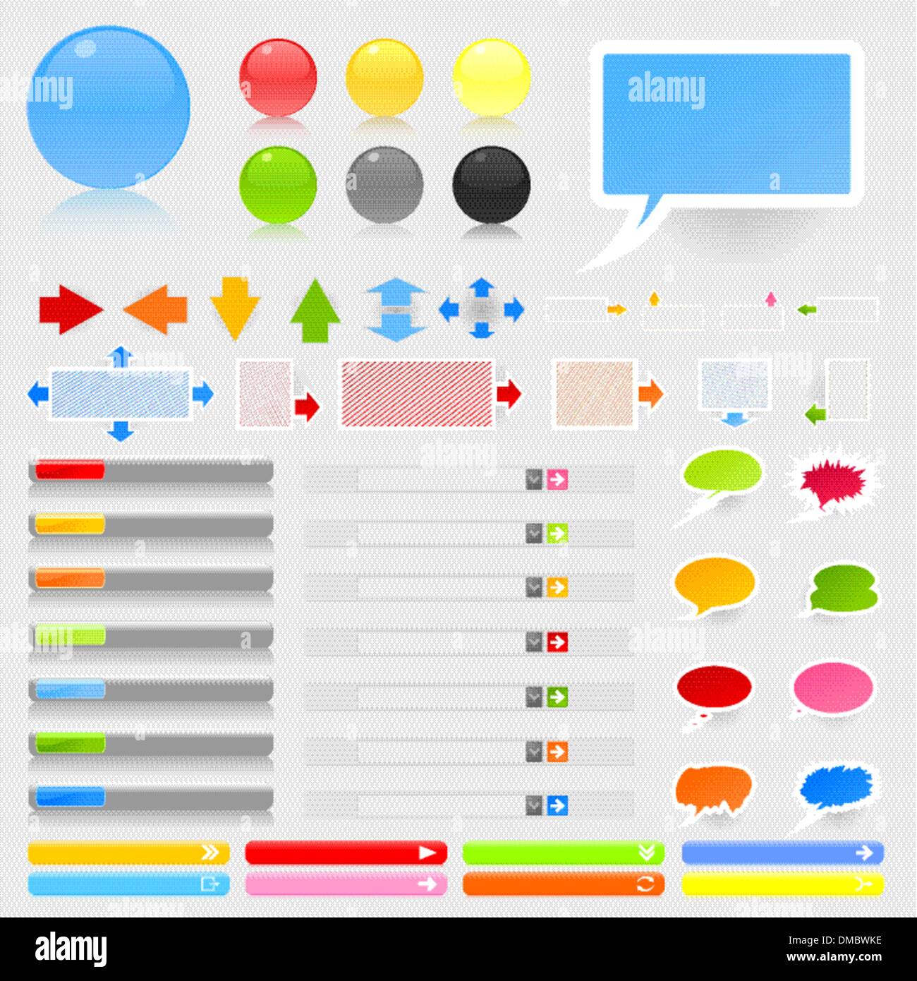 Collection of buttons6 Stock Vector Image & Art - Alamy