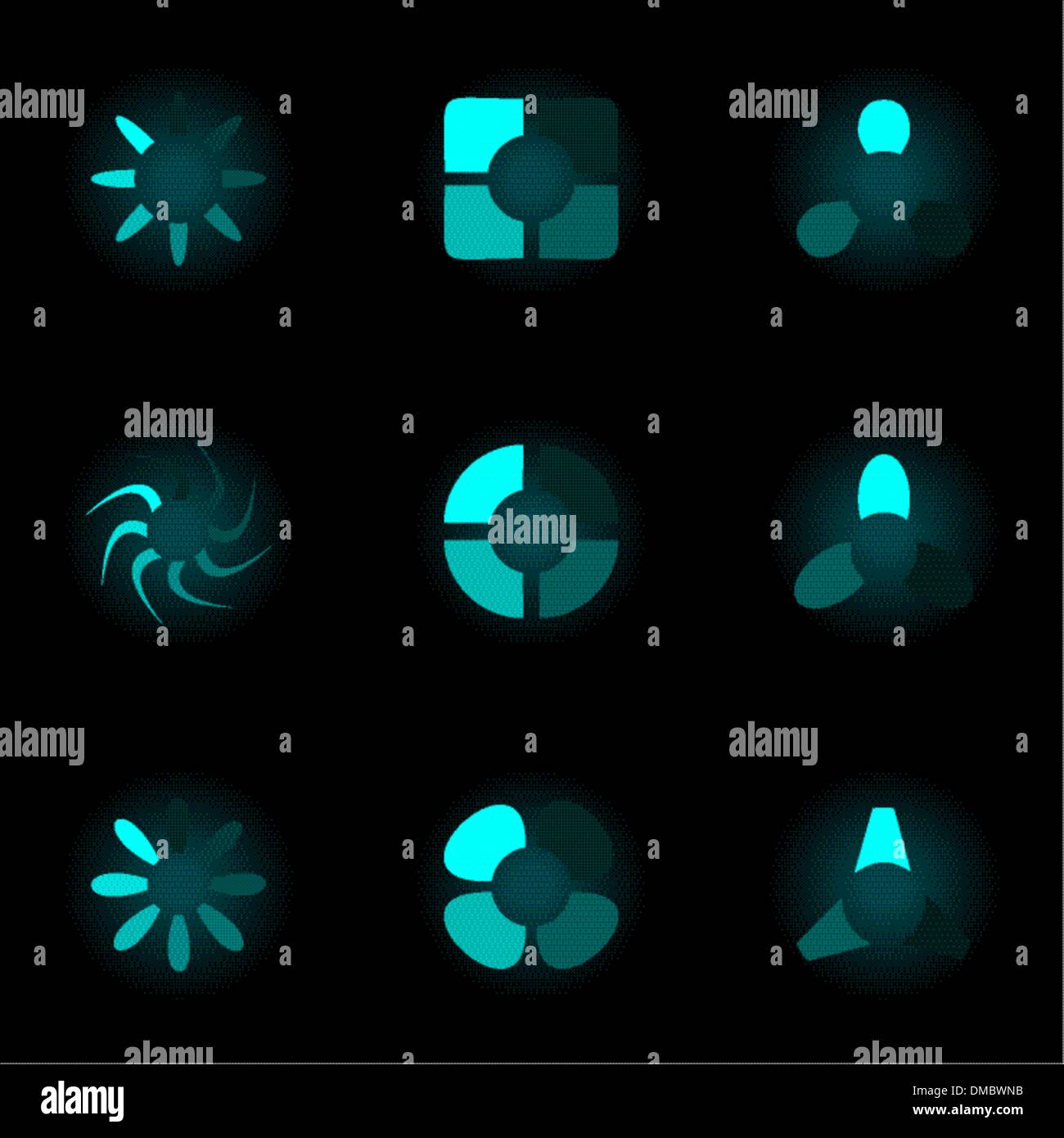 Neon icons hi-res stock photography and images - Alamy