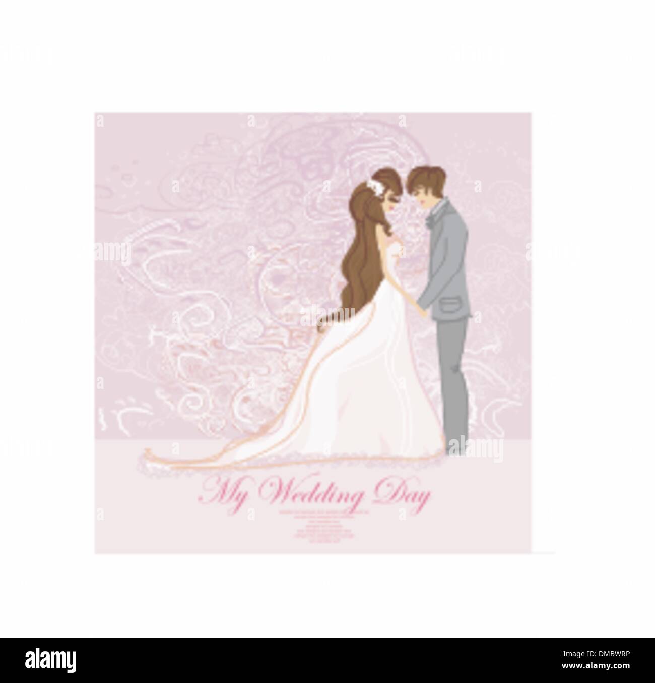 wedding dancers - invitation Stock Vector Image & Art - Alamy