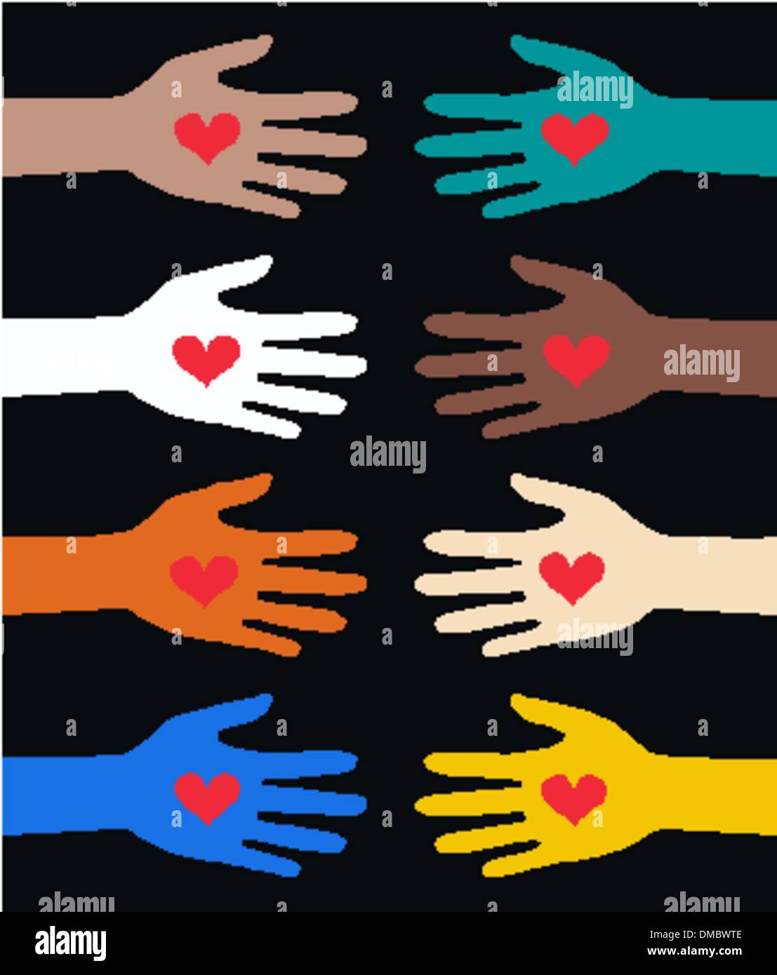 Helping vector vectors hi-res stock photography and images - Alamy