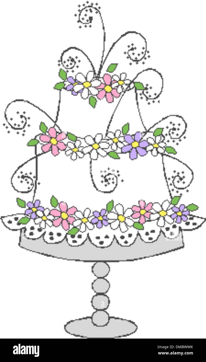 celebration cake happy birthday Stock Vector Image & Art - Alamy