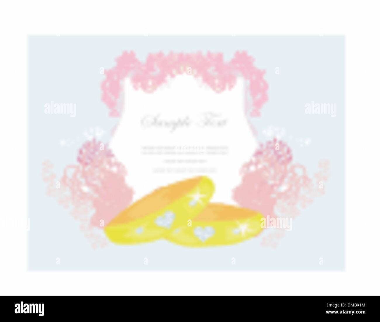 wedding Invitation card with rings Stock Vector Image & Art - Alamy