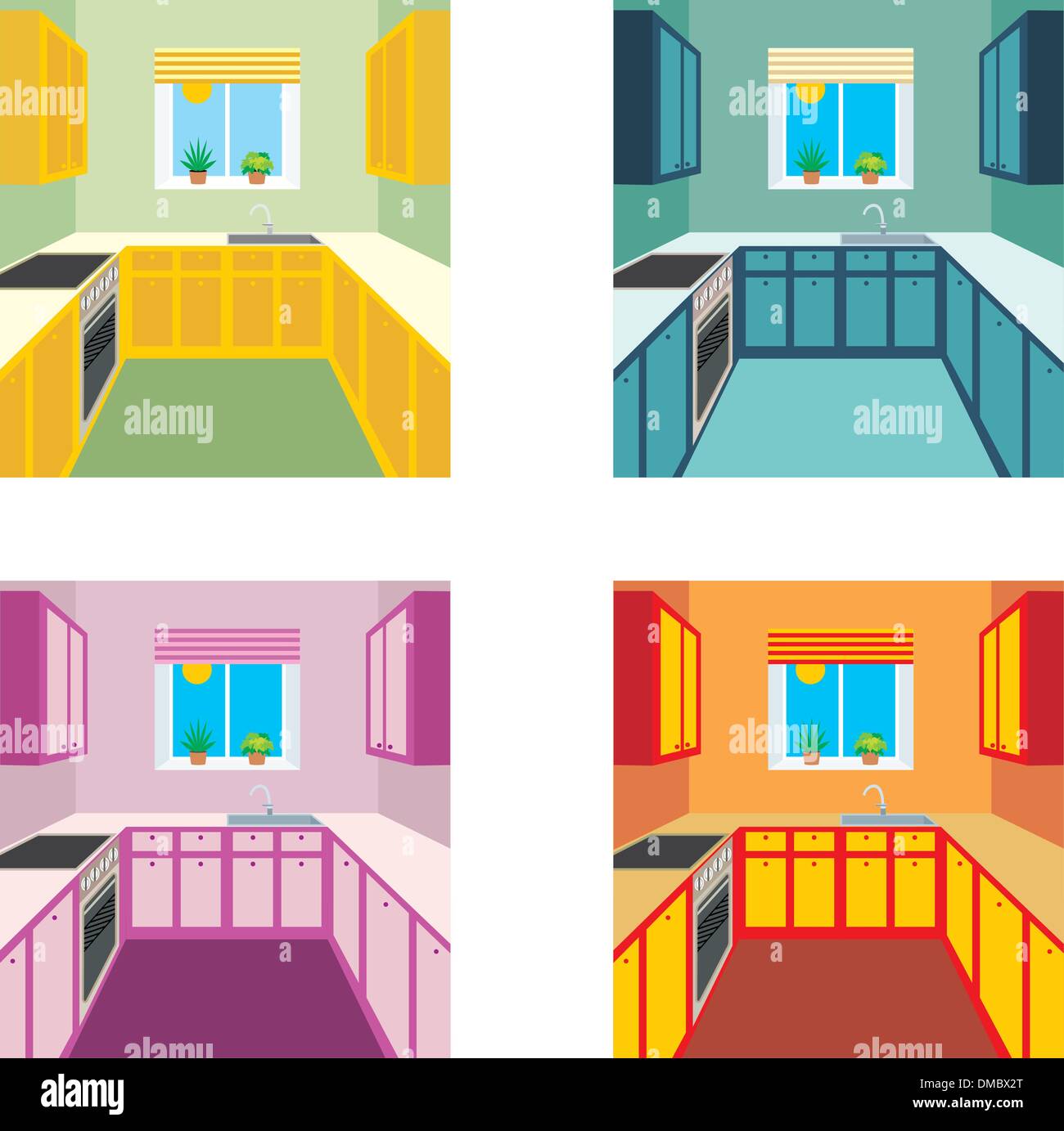 Color chair interior Stock Vector Images - Alamy