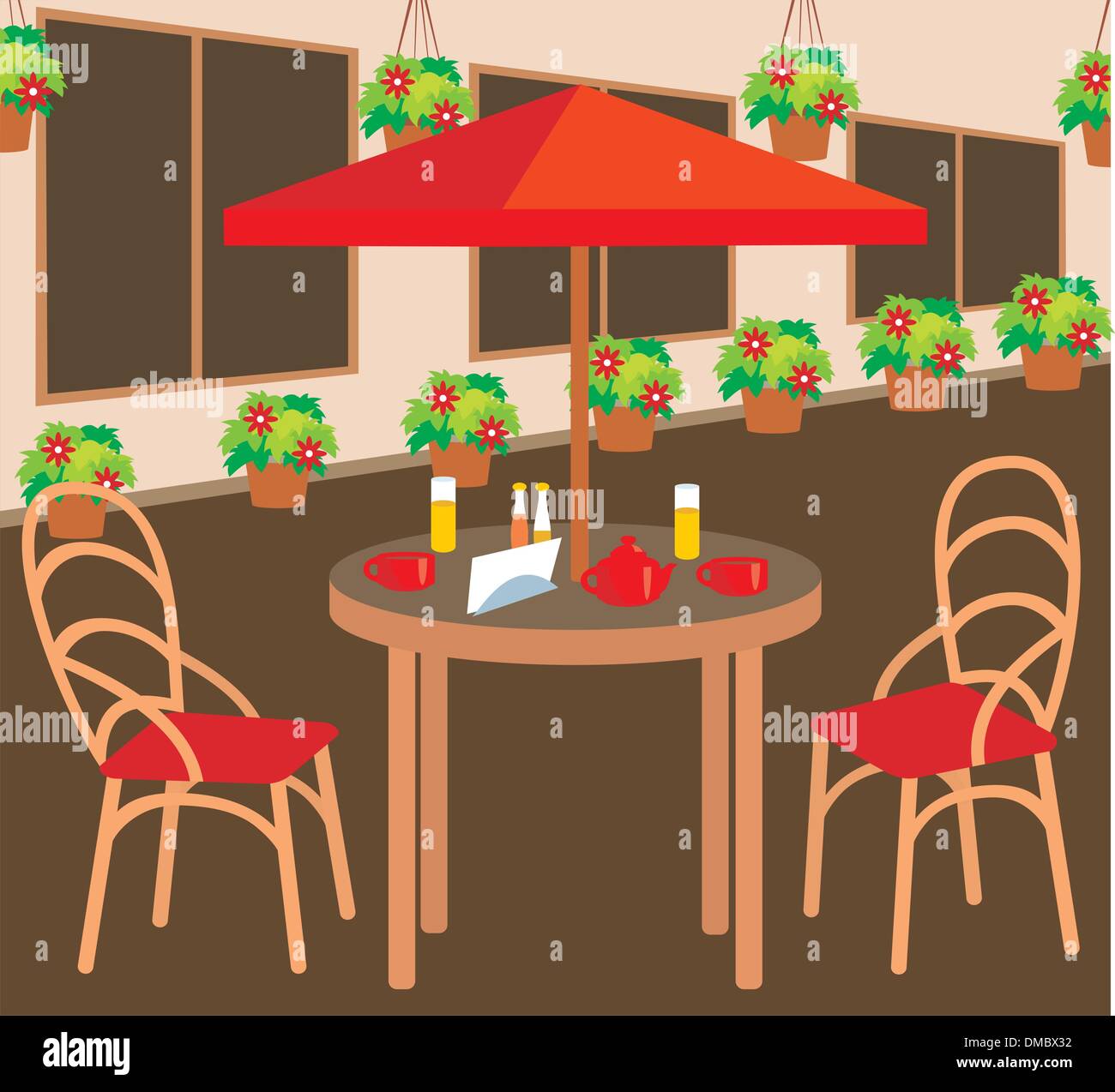 Summer street cafe Stock Vector Image & Art - Alamy