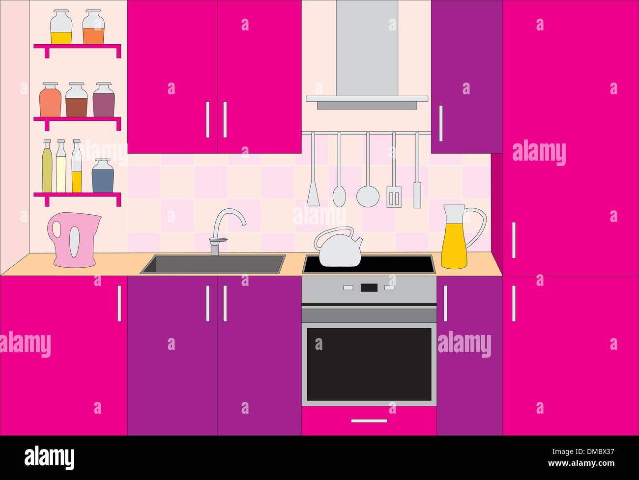 Home kitchen butter Stock Vector Images - Alamy