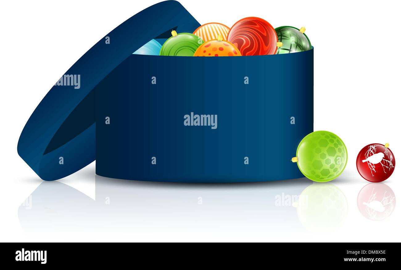 Colorful christmas decoration toys Stock Vector Images - Alamy