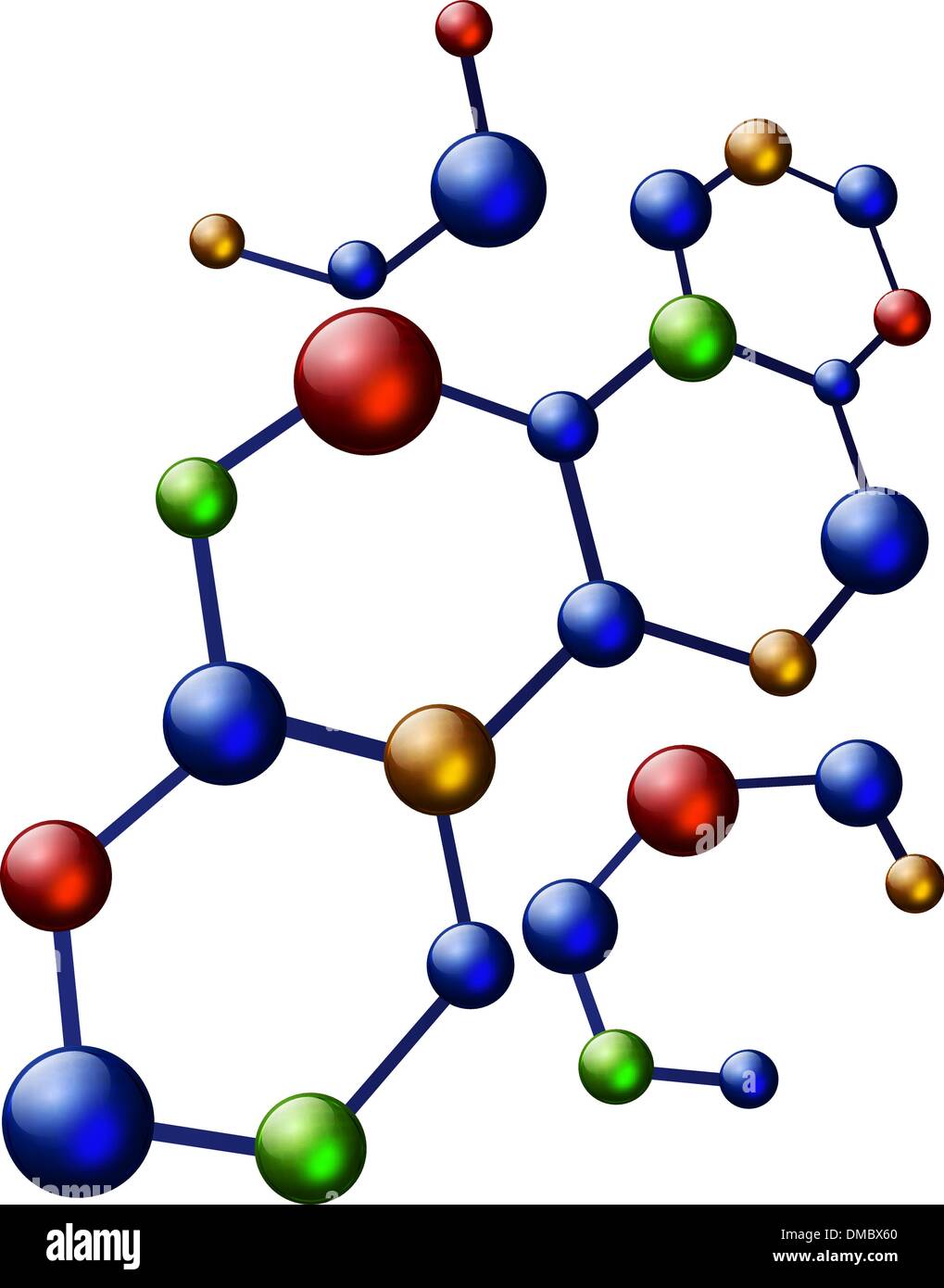 Molecular illustration Stock Vector Images - Alamy