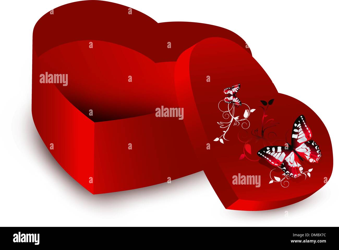 Heart gift box Stock Vector Image & Art - Alamy
