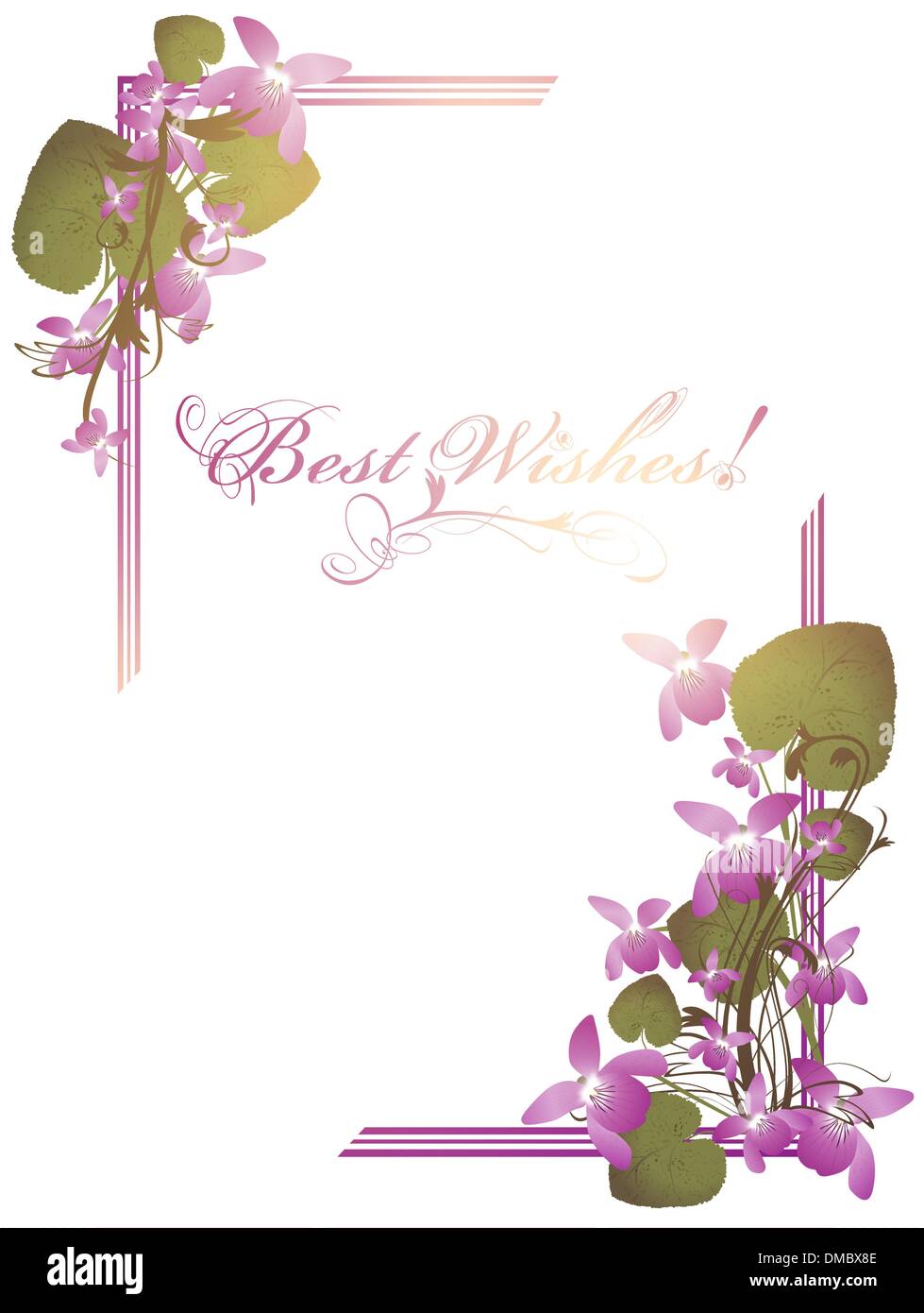 Best Wishes postcard Stock Vector Image & Art - Alamy