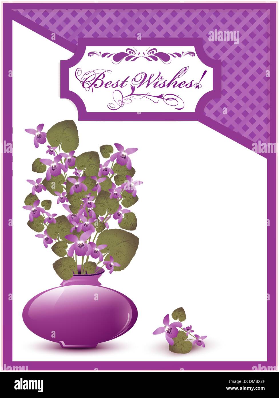 Wishes postcard Stock Vector Images - Alamy