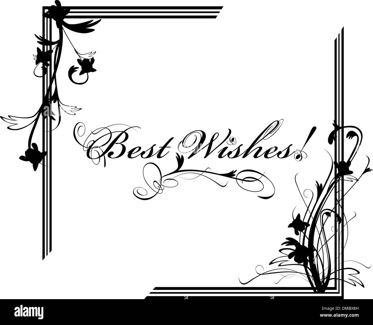 Best Wishes postcard Stock Vector Image & Art - Alamy