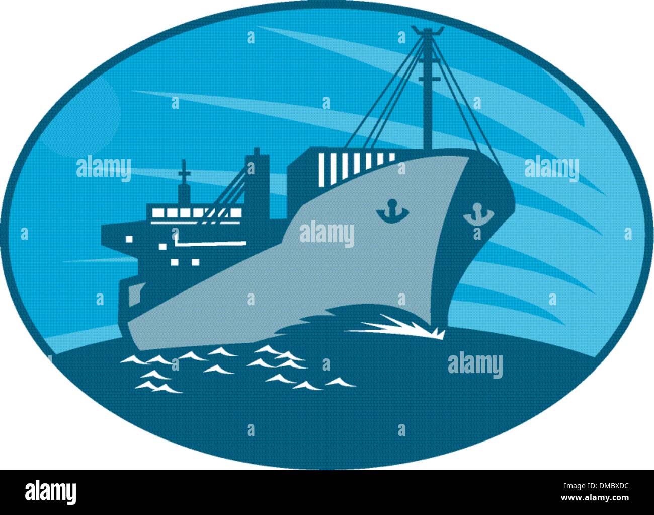 Freighter vector vectors hi-res stock photography and images - Alamy