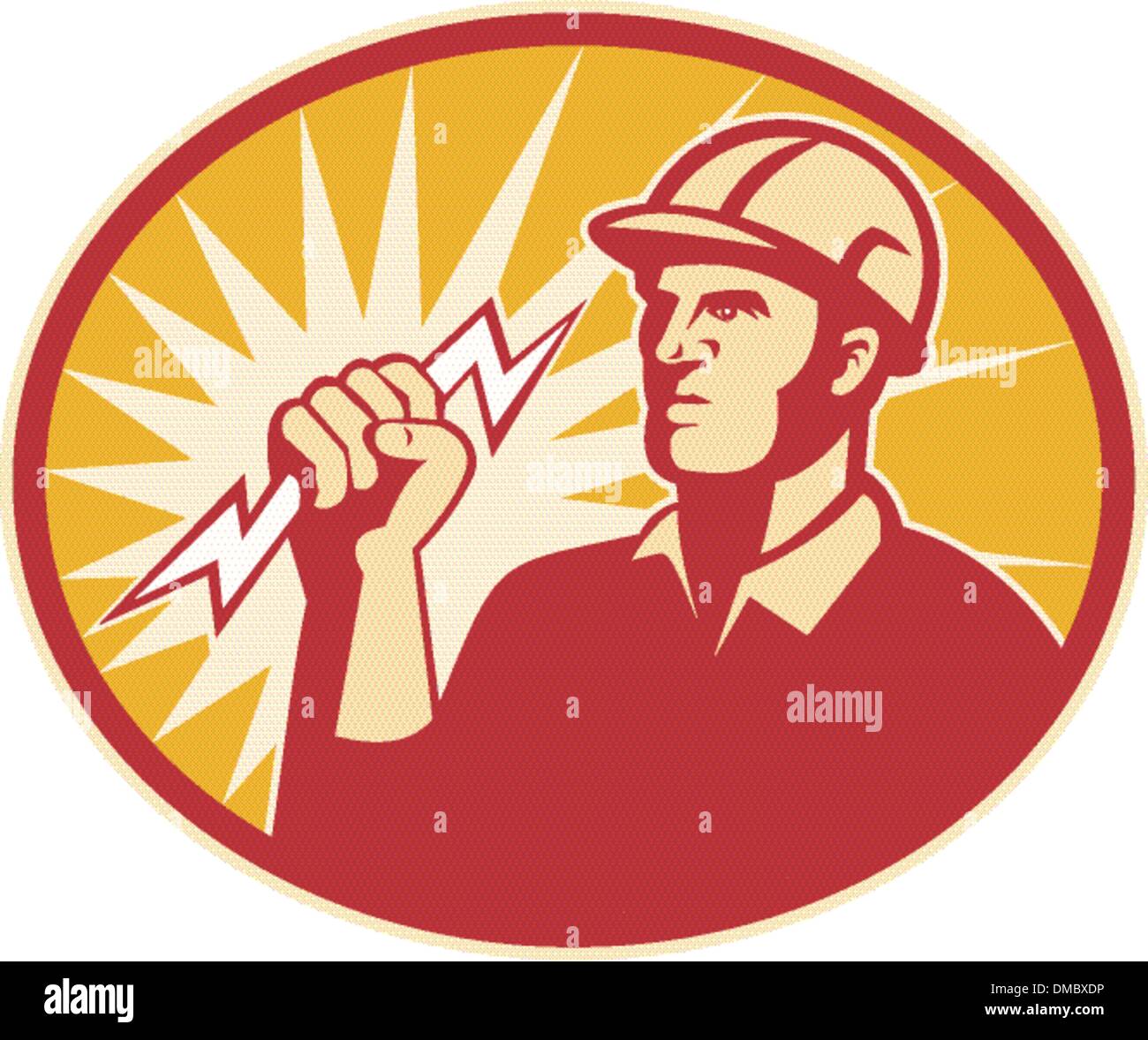 Power lineman Stock Vector Images - Alamy