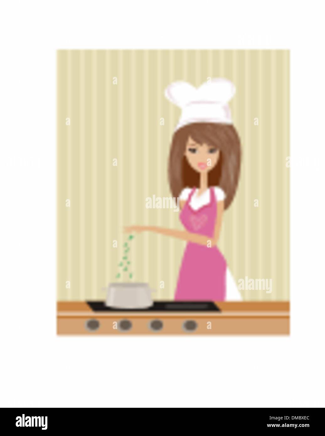 Preparing soup cooking Stock Vector Images - Alamy