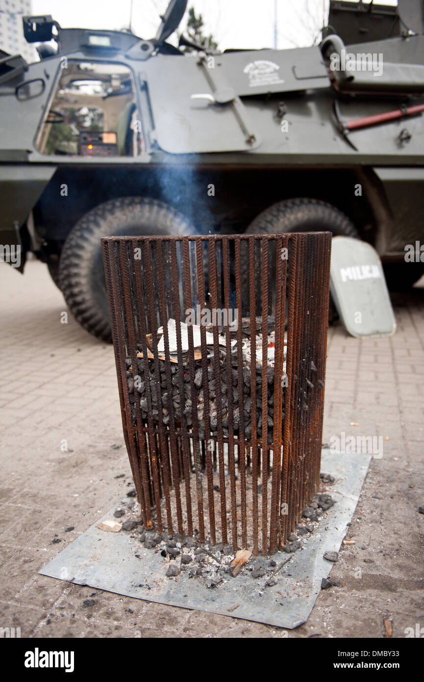 Old brazier at 32nd anniversary of martial law Stock Photo - Alamy