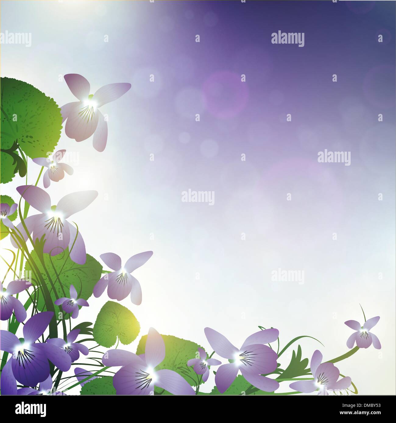 Wild violet border Stock Vector Images - Alamy