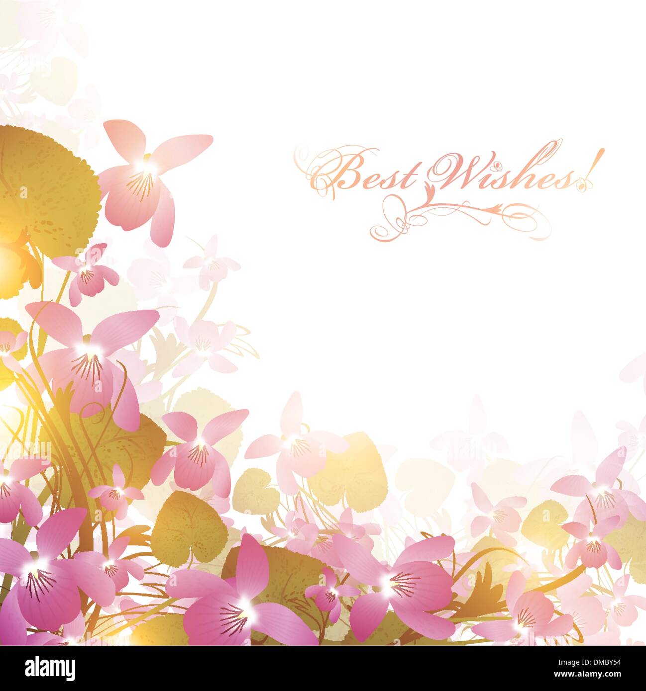 Wild violet border Stock Vector Images - Alamy