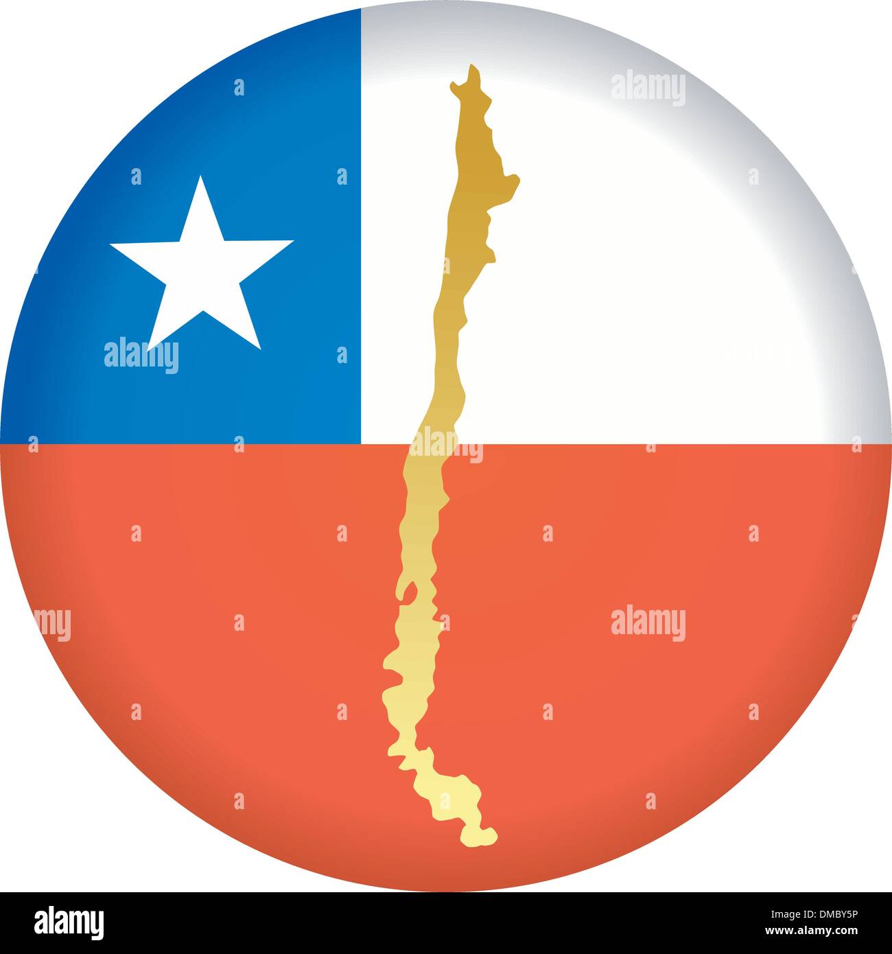 flag button in colours of Chile Stock Vector Image & Art - Alamy