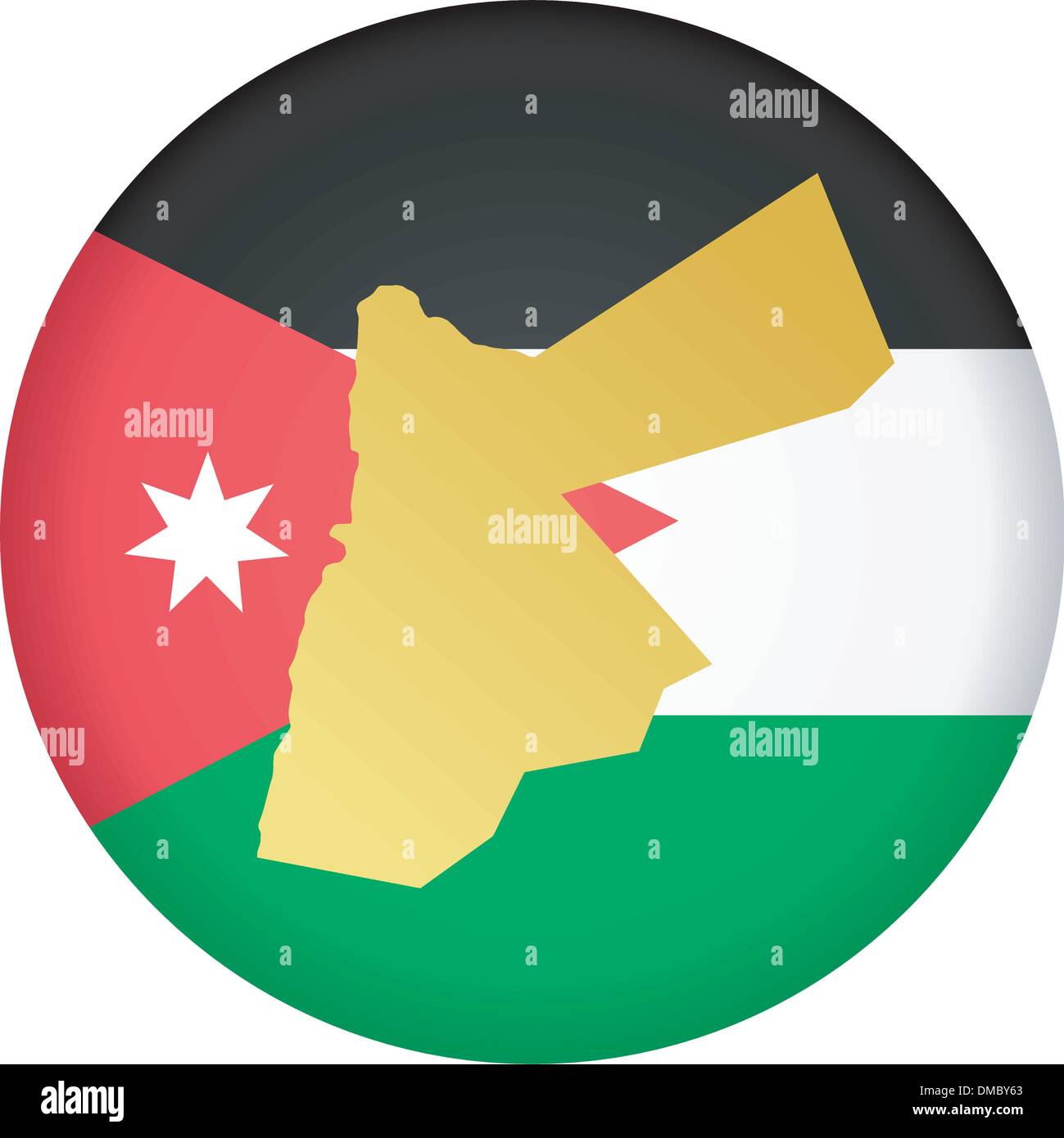 flag button in colours of Jordan Stock Vector Image & Art - Alamy