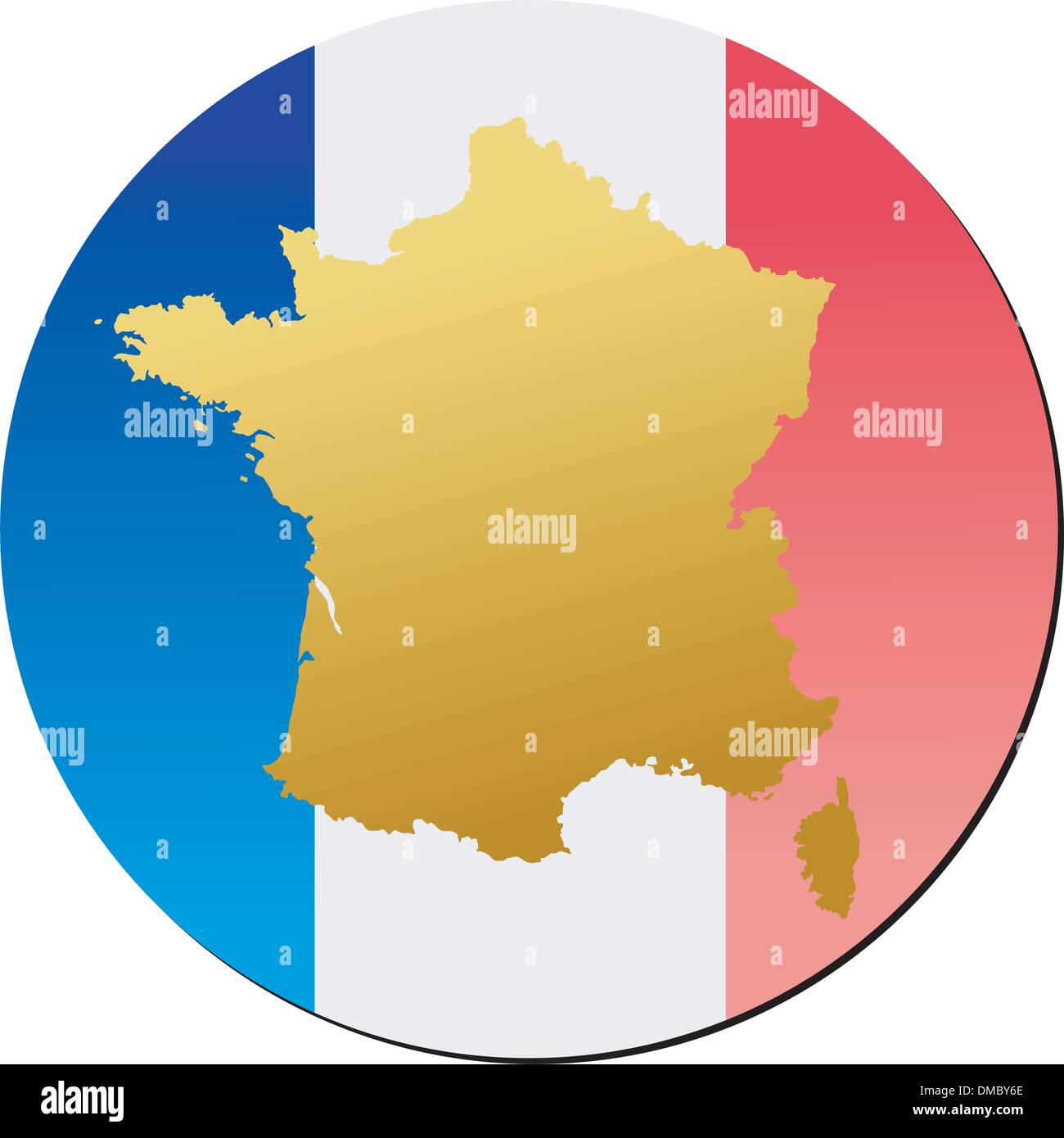 flag button in colours of France Stock Vector Image & Art - Alamy