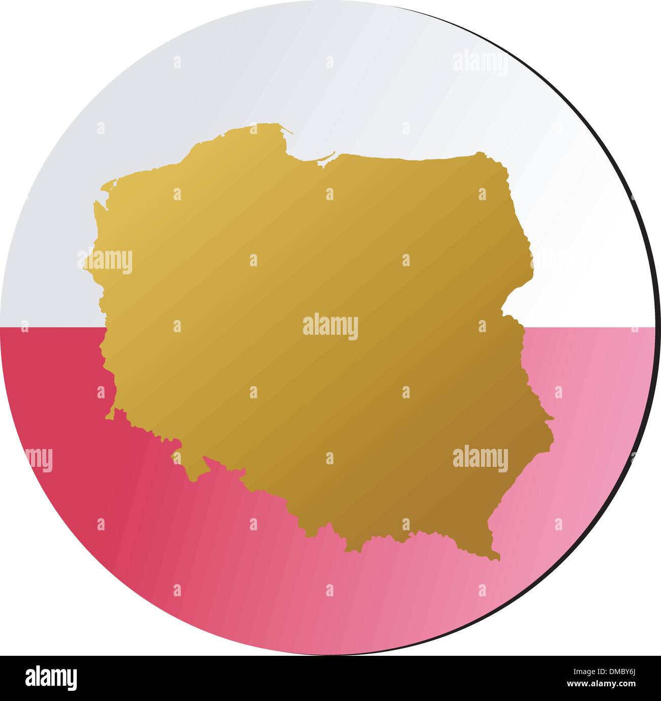 flag button in colours of Poland Stock Vector Image & Art - Alamy