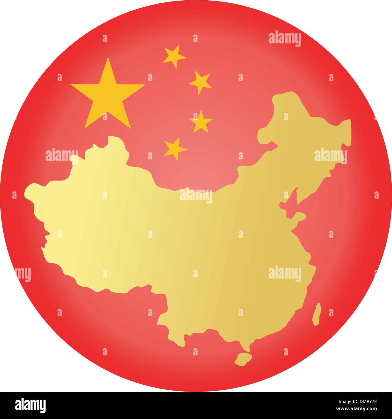 flag button in colours of China Stock Vector Image & Art - Alamy