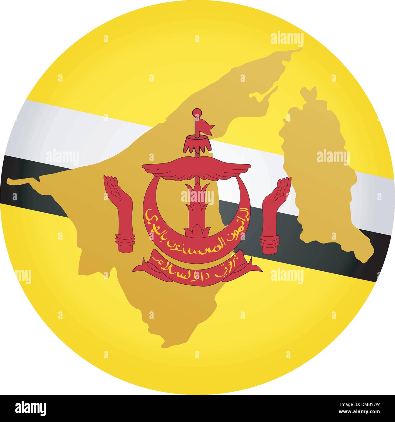Brunei flag symbol Stock Vector Images - Alamy