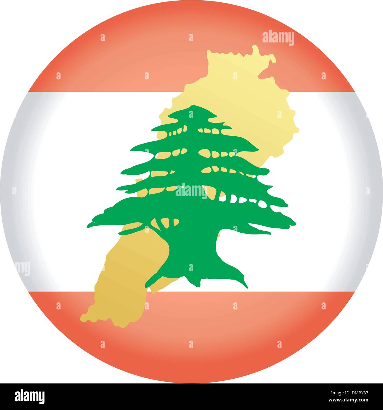 flag button in colours of Lebanon Stock Vector Image & Art - Alamy